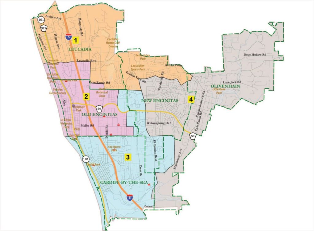 Encinitas’ first public redistricting hearing draws little input from ...